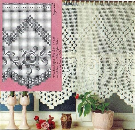 изделия вязанные крючком | Crochet curtain pattern, Crochet curtains ...