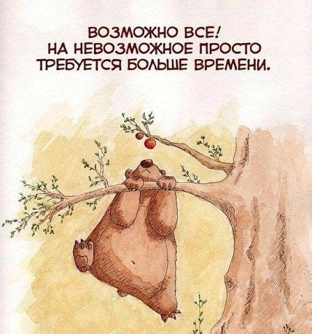 Возможно все! На невозможное просто нужно чуть больше времени | Bear ...