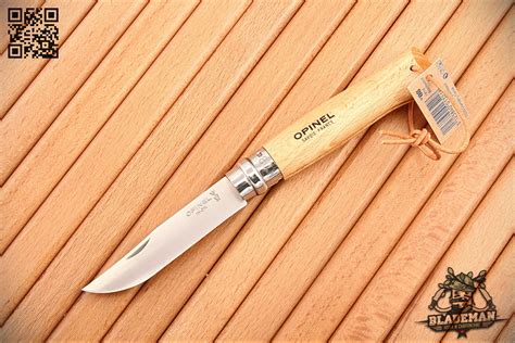 Нож Opinel №8, Нержавеющая сталь, Бук, с кожаным темляком арт. 1321 ...