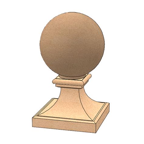 BIMcomponents.com — Шар на пьедестале D240 (Арт. ШР-01.240)