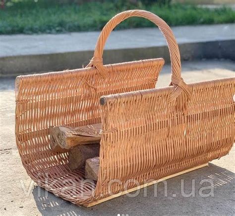 Корзины для дров плетеные (набор из 2 шт). Дровница для камина: продажа ...