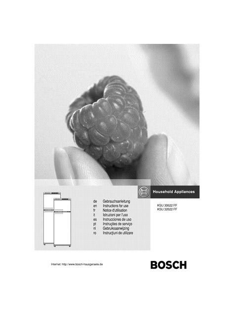 Handleiding Bosch ksu 30622 ff (pagina 1 van 140) (Nederlands, Duits ...