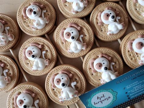 Perrito Royal icing Galleta María | Galletas decoradas fiesta, Paletas ...