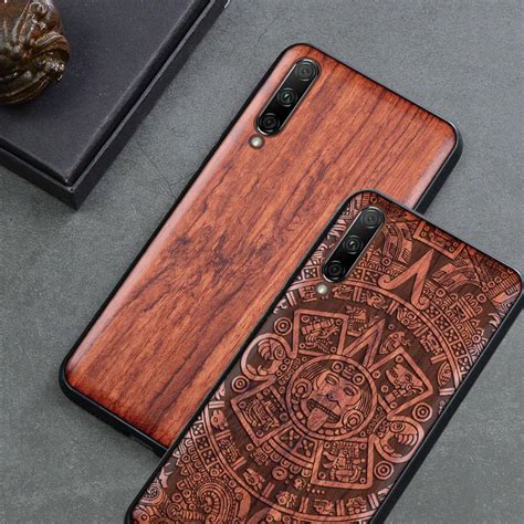 Новинка, чехол для Xiaomi mi 9 Lite, тонкая деревянная задняя крышка ...