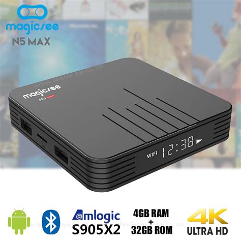 Original MAGICSEE N5 Max TV Box Android 8.1 Amlogic S905X2 4GB 32GB ...