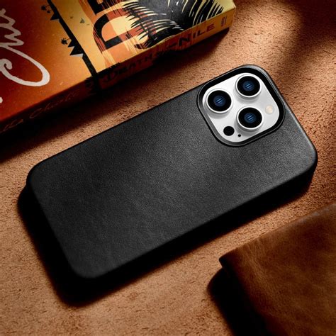 Кожаный чехол iCarer Genuine Leather (MagSafe) для iPhone 14 Pro Max ...