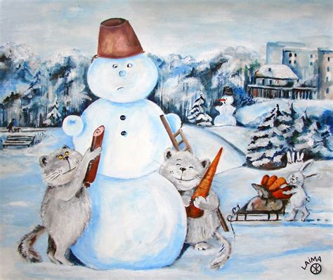Галерея картин «Кот круглый год» на сайте Laima Art