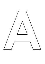 Буква А (для папки А5)