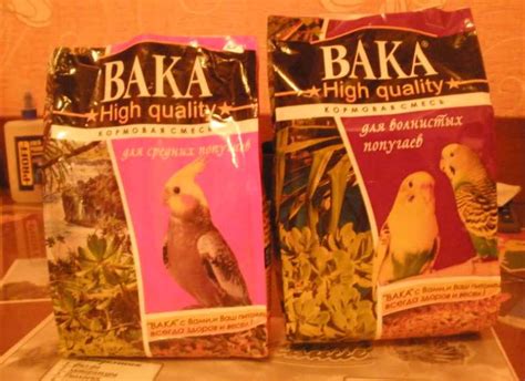 Корм Вака для попугаев - отзывы