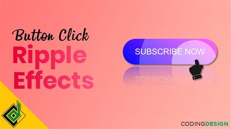 Material Design Button Ripple Click Effect Using Vanilla JavaScript - YouTube
