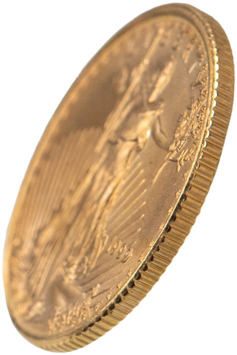 Монета США 5 долларов (dollars) 1999 Американский золотой орёл ...