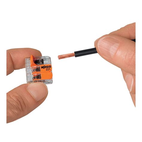 WAGO 3 VIAS 6,0MM 221-613 INCOLOR - Luxtil