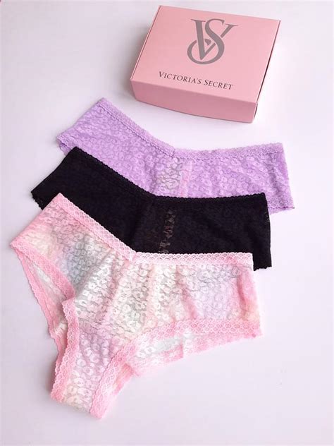 Набор кружевных трусиков виктория сикрет victoria's secret оригинал ...