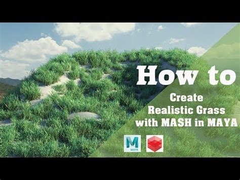 How To Create Realistic Grass With MASH in Maya - YouTube