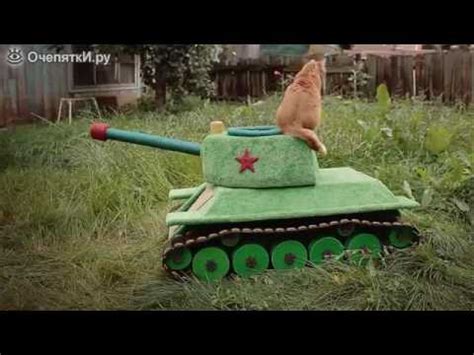 Дом танк для кота - YouTube
