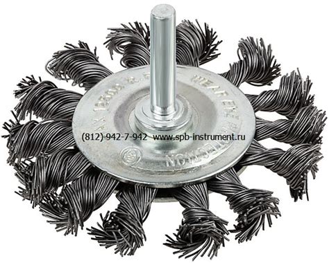 Корщетка MOS тип Колесо со штифтом, стальная витая проволока 38493М ...