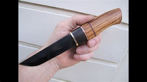 Knife making - Scandi knife from Finland - YouTube
