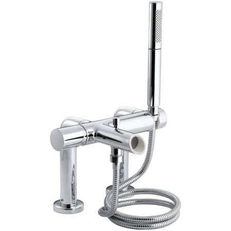 Kohler K-8973-7-CP Polished Chrome Toobi Single Handle Roman Tub Filler ...