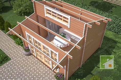 Проект Садовый домик «Каскад эмоций» - цена от 373100 руб: фото ...