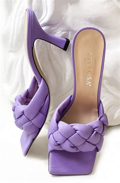 Lestrosa - braided sandal purple - REA - Plainvanilla.se