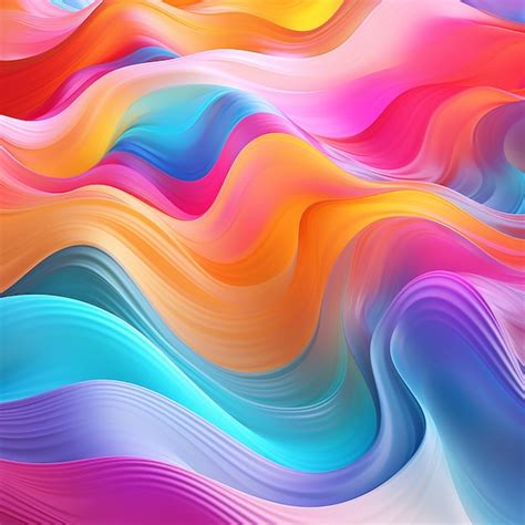 Premium Photo | Vibrant Colors Flow in Abstract Wave Pattern