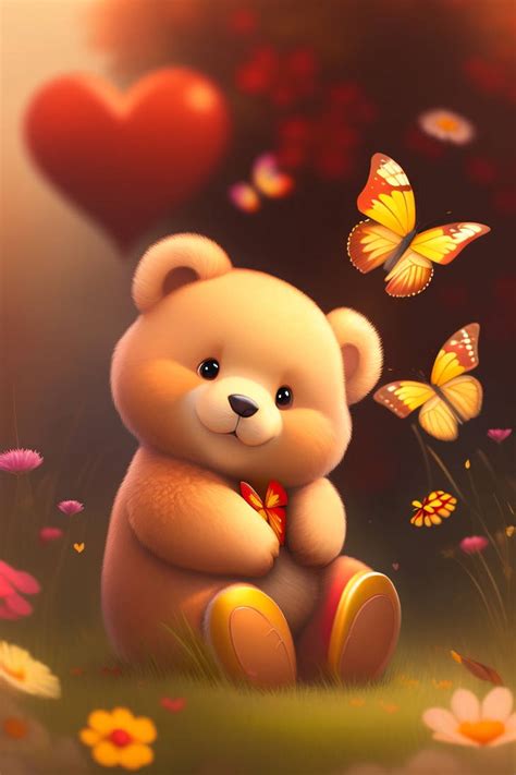 Teddy mit Schmetterling by kehli58 on DeviantArt