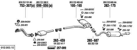 Купить глушитель Audi A4, выхлопная система, резонатор, прийомная труба ...
