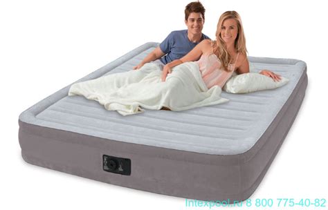 Полутороспальная надувная кровать Comfort Plush Mid Rise Airbed INTEX ...
