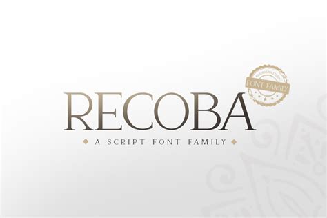 Recoba Font | dafont.com