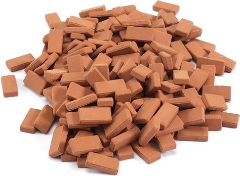 HUIDYSM 200 Pieces Mini Bricks for Landscaping Miniature Bricks Brick ...