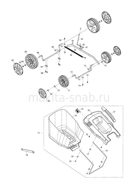 Деталировка(Запчасти) Makita ELM4120