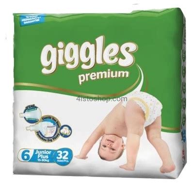 Giggles 6 подгузники Premium Junior Plus 15-30 кг 32 шт