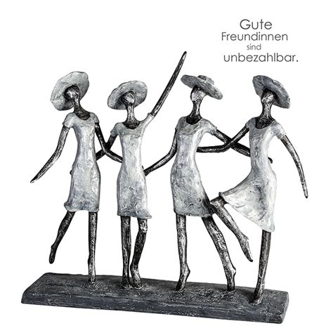 Skulptur VIER LADYS Casablanca H 34 cm