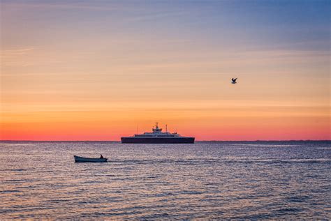Small Boat, Big Boat, Bird. | The Samsø ferry, Denmark | Flickr