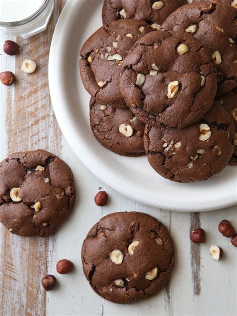 Chocolate Hazelnut Cookies - Completely Delicious