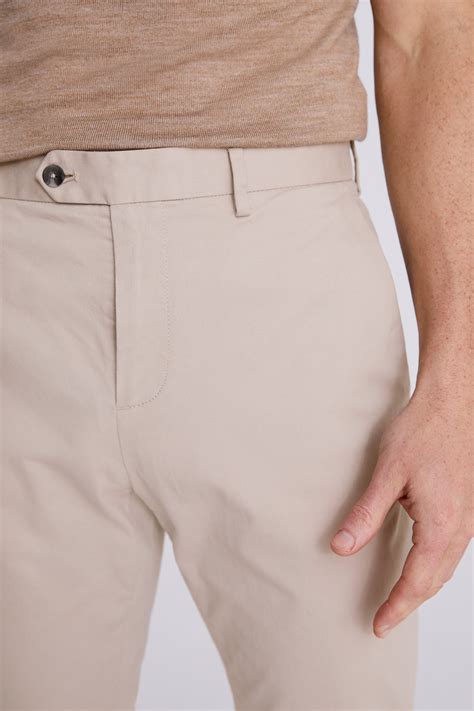 Slim Fit Stone Stretch Chinos | Buy Online at Moss