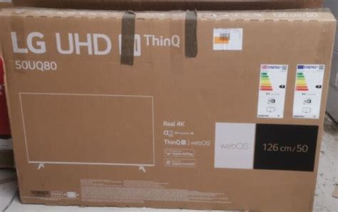 LG 50UQ80006LB 50" 4K Ultra HD HDR UQ80 Smart TV 2022 8806091639929 | eBay