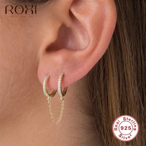 ROXI корейские 925 пробы Серебряные подвесные серьги с кисточкой ретро ...