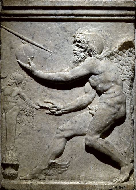 Kairos. Marble bas-relief. Inv No. A. 544. Saint Petersburg, The State ...