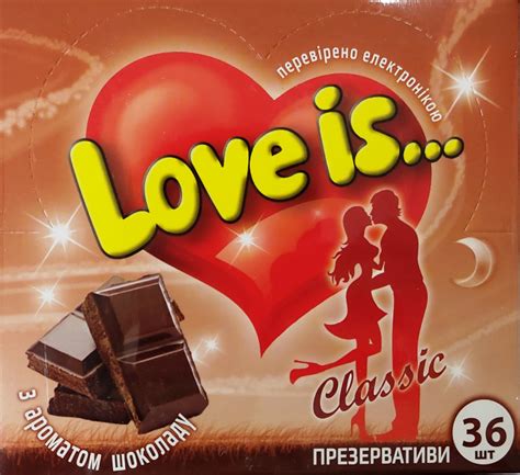 ᐉ Презервативы Love is… Classic с ароматом шоколада 36 шт. (00228718)