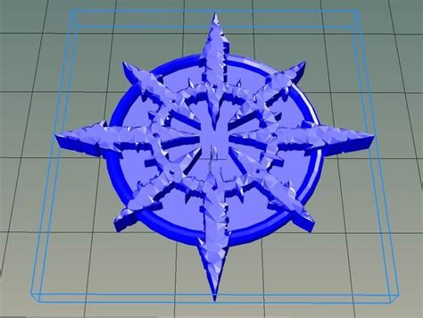 Печать знака Хаоса Неделимого из вселенной Warhammer 40 000