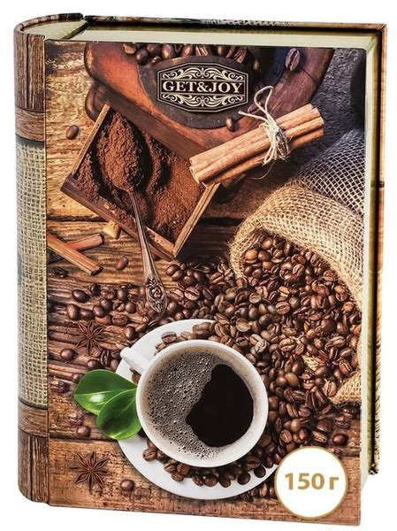 Get&Joy Кофе молотый Подарок со вкусом, арабика, в жестяной подарочной ...