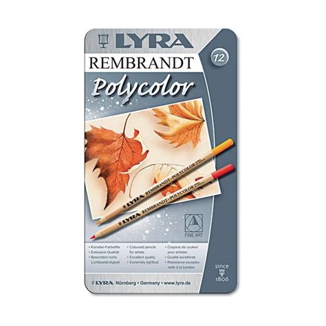 Профессиональные цветные карандаши LYRA REMBRANT POLYCOLOR 12 цветов ...