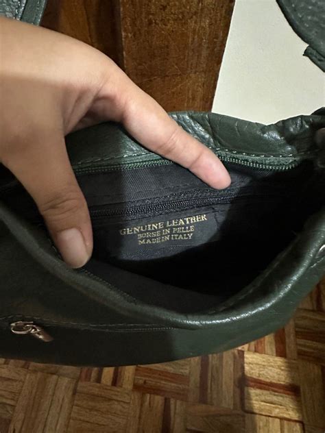 Borse in Pelle (brand) Made in italy Genuine Leather sling bag with ...