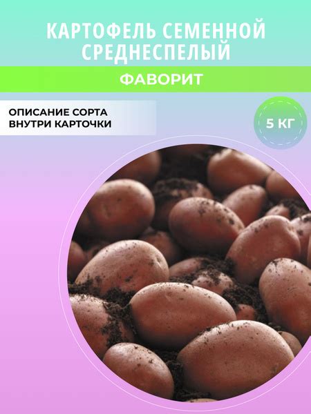 Характеристики Клубни картофеля Фаворит семенного, посадочный материал ...
