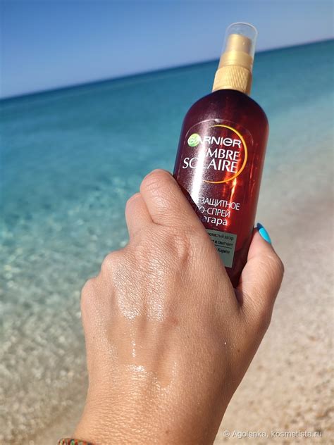 Солнцезащитное масло-спрей для загара Garnier Ambre Solaire spf-15 ...