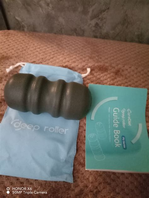 Массажный ролик DEEP ROLLER PU90 для коррекции позвоночника и мфр ...