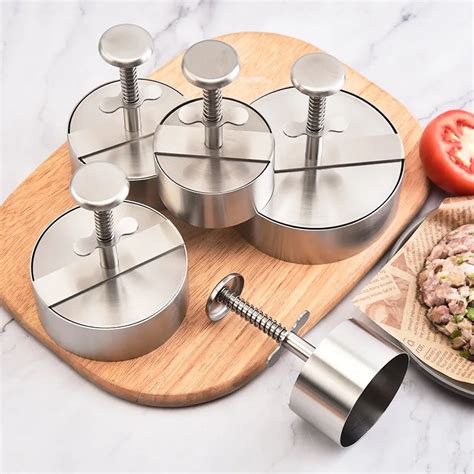 Ручной круглый пресс для мяса из нержавеющей стали, пресс для ...