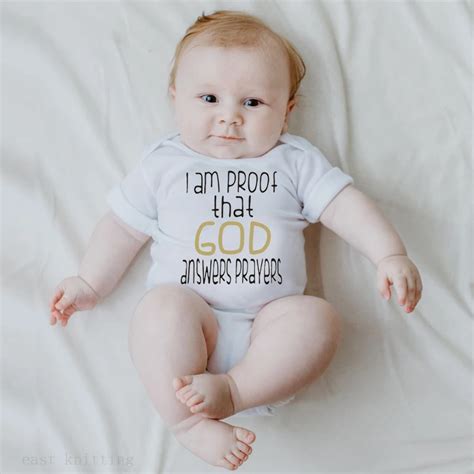 Боди для новорожденных I'm Proof, что Бог ответит молитвы Onesie ...