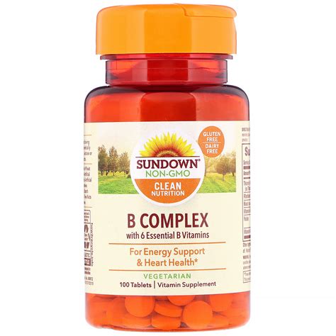 Sundown Naturals, B-Complex, 100 Tablets - iHerb